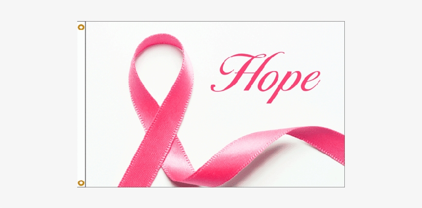 Hope Pink Ribbon Flag - Pink Ribbon Hope - 520x416 PNG Download - PNGkit