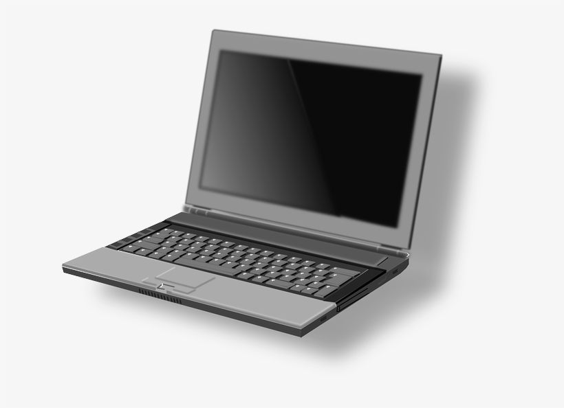 Computer, Notebook, Laptop, Cartoon, Free, Portable, - Netbook Clipart ...