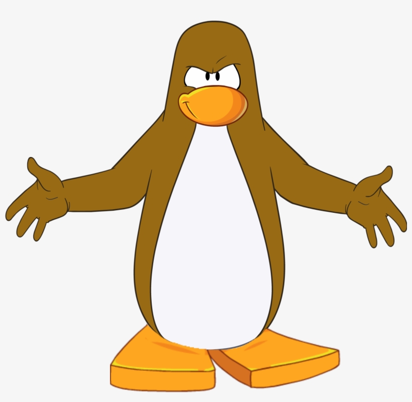 First Was Kirby With Human Feet Now - Brown Penguin Club Penguin ...