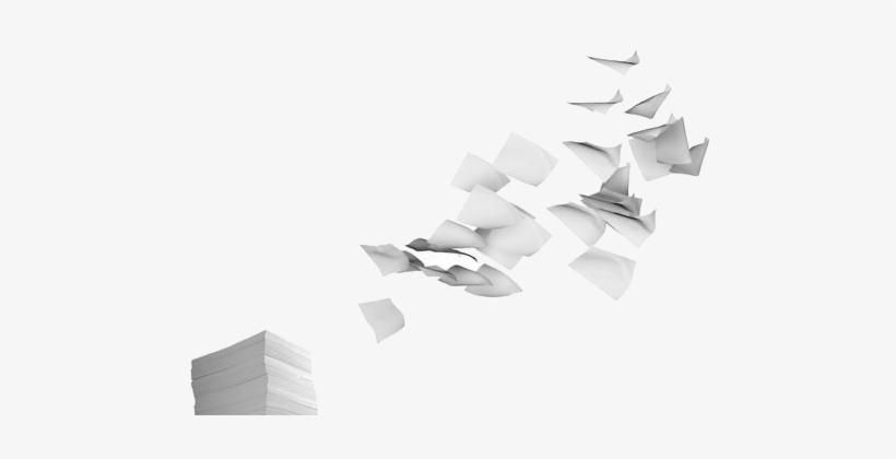 Fluttering Papers - 490x339 PNG Download - PNGkit