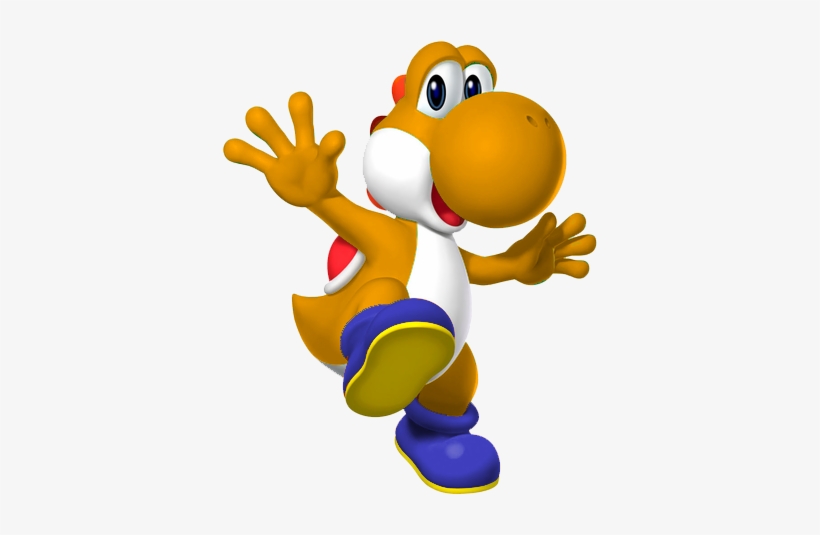 Download Transparent Orange Yoshi - Super Mario Orange Yoshi - PNGkit