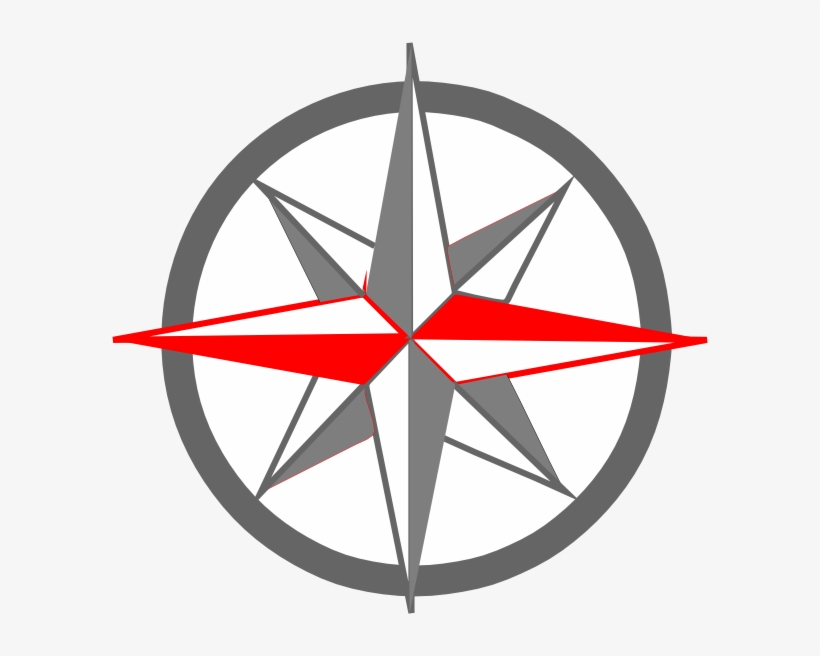 Gray Compass - 600x576 PNG Download - PNGkit