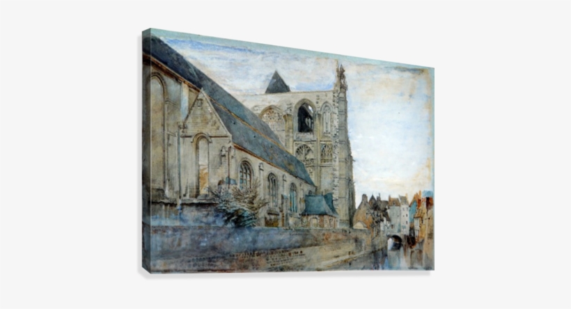Abbeville Church Of St Wulfran Canvas Print - Abbeville Church Of St ...