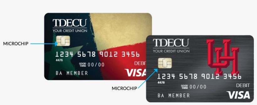 Chip Card - Tdecu Debit Card - 1014x380 PNG Download - PNGkit
