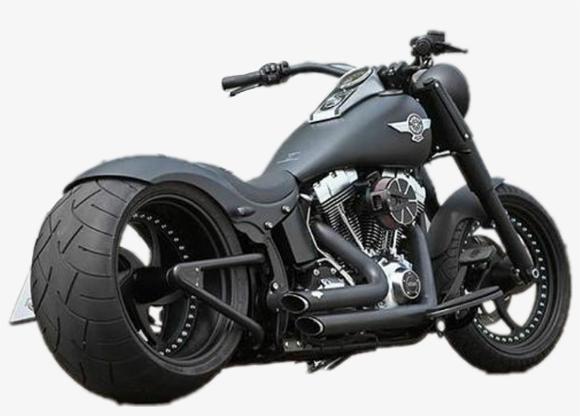 Download Transparent Bullet Drawing Bike - Matte Black Harley Davidson ...