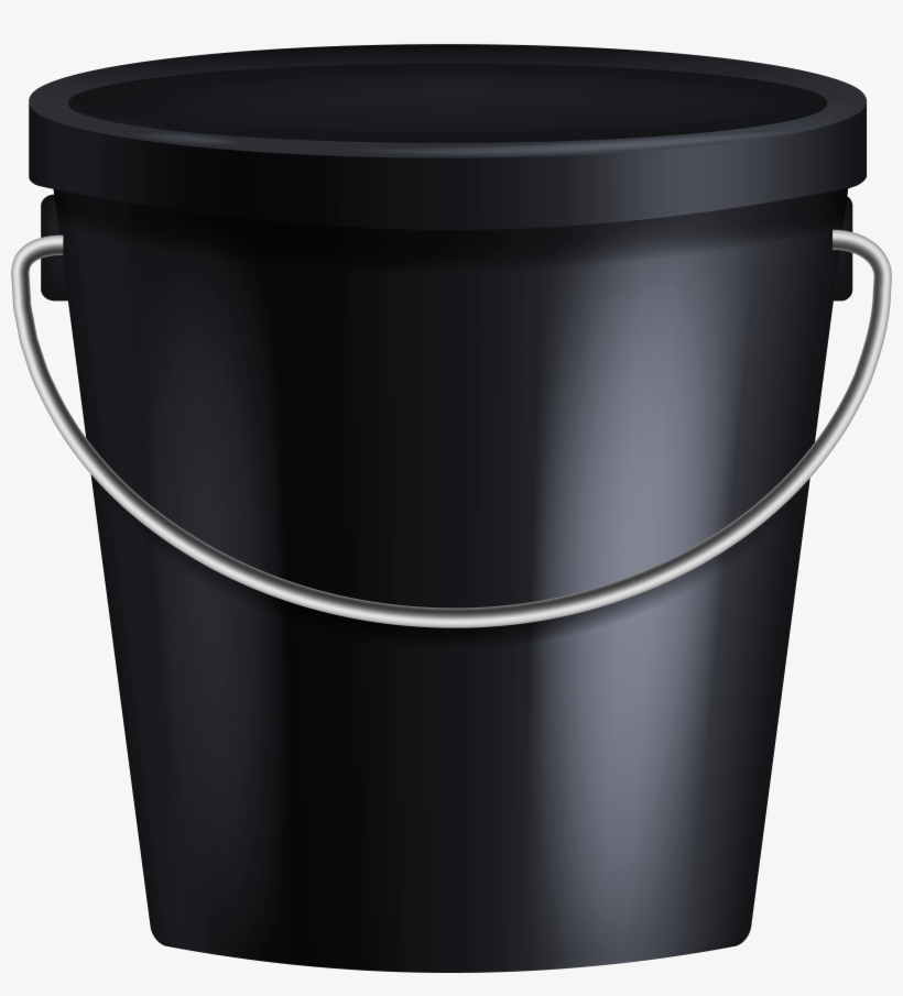 Black Bucket Png Clipart - 7580x8000 PNG Download - PNGkit