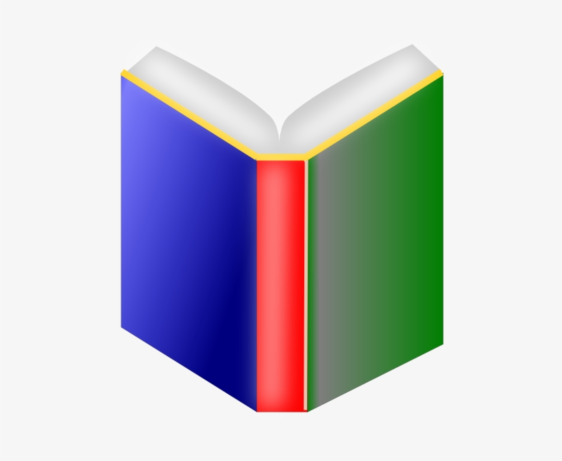 Colorful Open Books Clipart