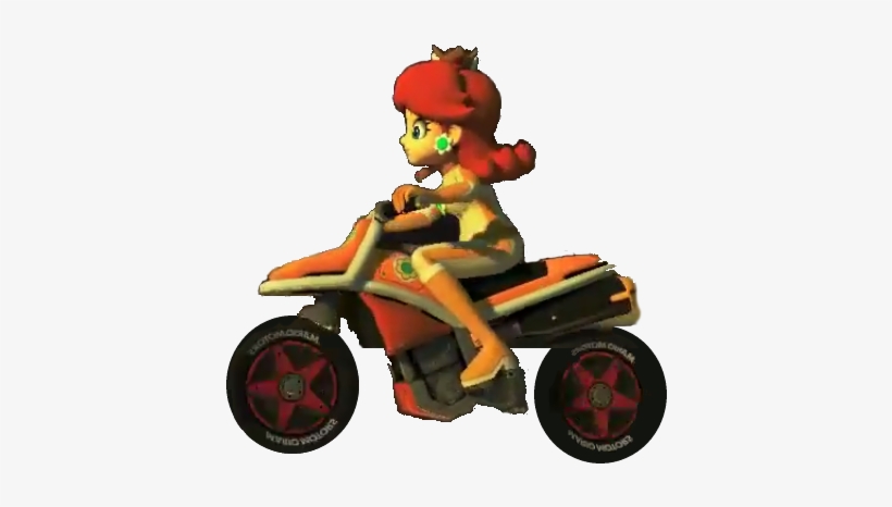 Motorbike - Princess Daisy On Bike - 477x427 PNG Download - PNGkit