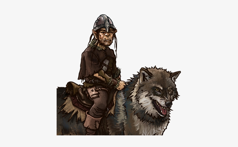 Wolf-rider - D&d Goblin Wolf Rider - 450x450 PNG Download - PNGkit