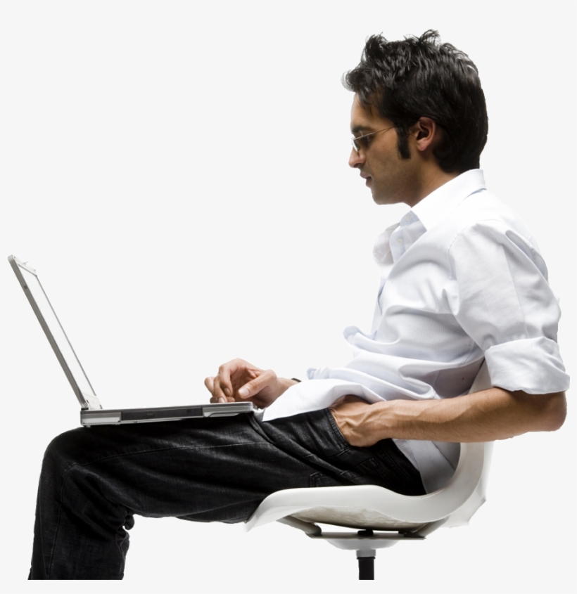 Man With Laptop - Person On Laptop Png - 891x875 PNG Download - PNGkit