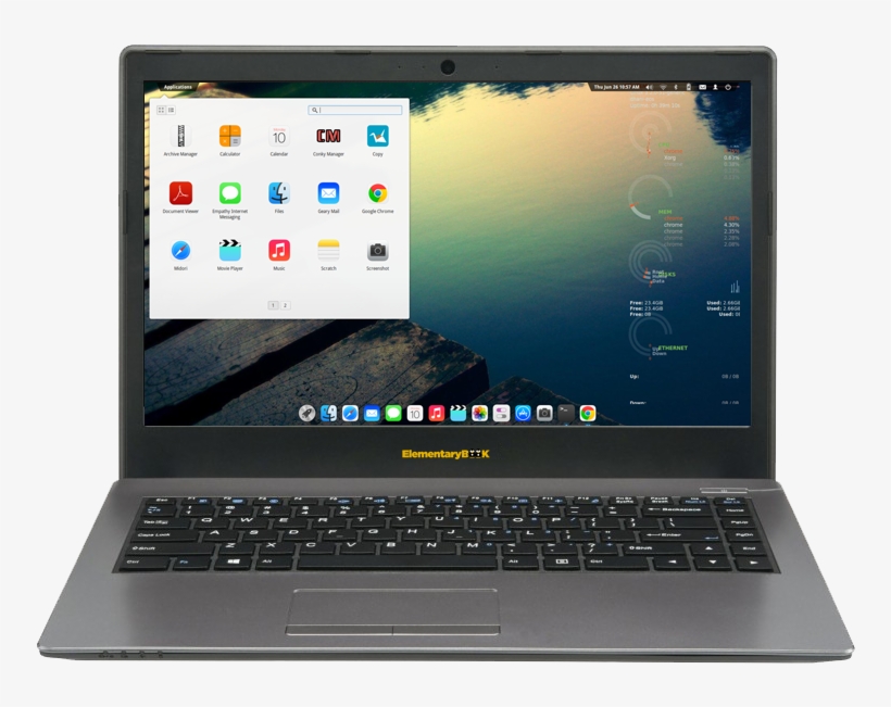 Elementary Notebook 14" Hd Ips - Clevo N751bu - 798x600 PNG Download ...