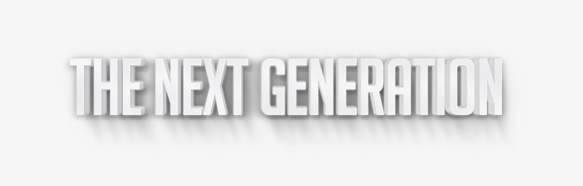 The Next Generation - Monochrome - 689x182 PNG Download - PNGkit