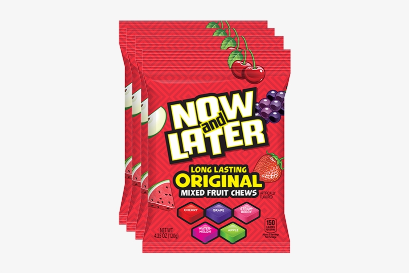 Now And Later Long Lasting Original Mixed Fruit Chews - Now & Later ...