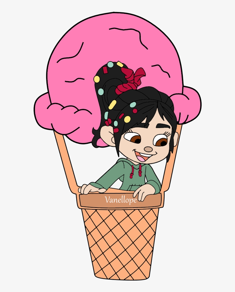 Vanellope On A Ice-cream Balloon - Vanellope Von Schweetz - 615x969 PNG ...