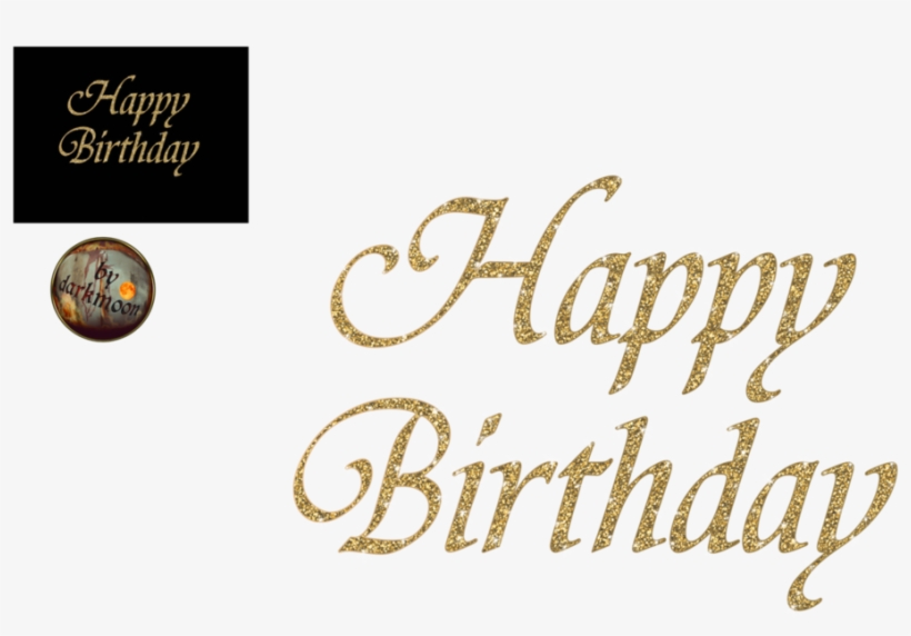 Download Transparent Happy Birthday Gold Png - Birthday Wishes - PNGkit