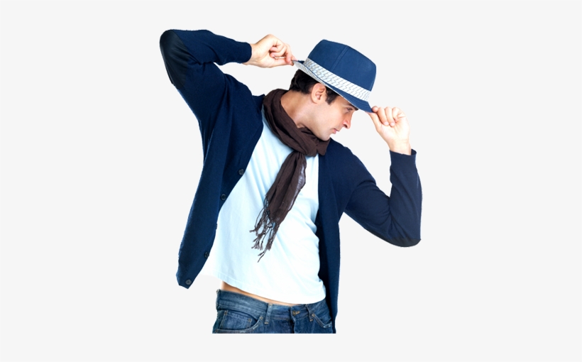 1man - Mens Poses With Hat - 372x430 PNG Download - PNGkit