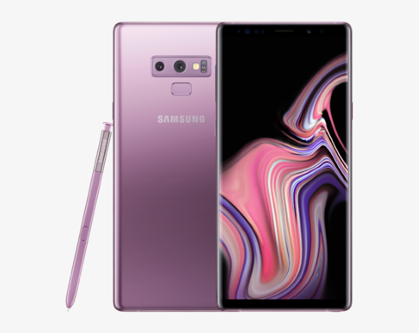 Two Ocean Blue Galaxy Note9s, One Seen From The Rear - Samsung Note 9 ...