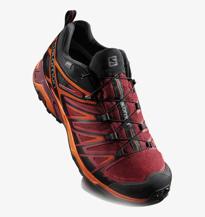 Red Salomon Speedcross - Shoe - 557x786 PNG Download - PNGkit