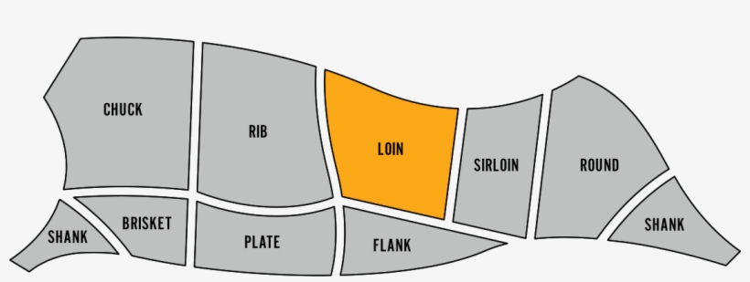 Loin Primal - Petite Sirloin Cut - 1128x371 PNG Download - PNGkit