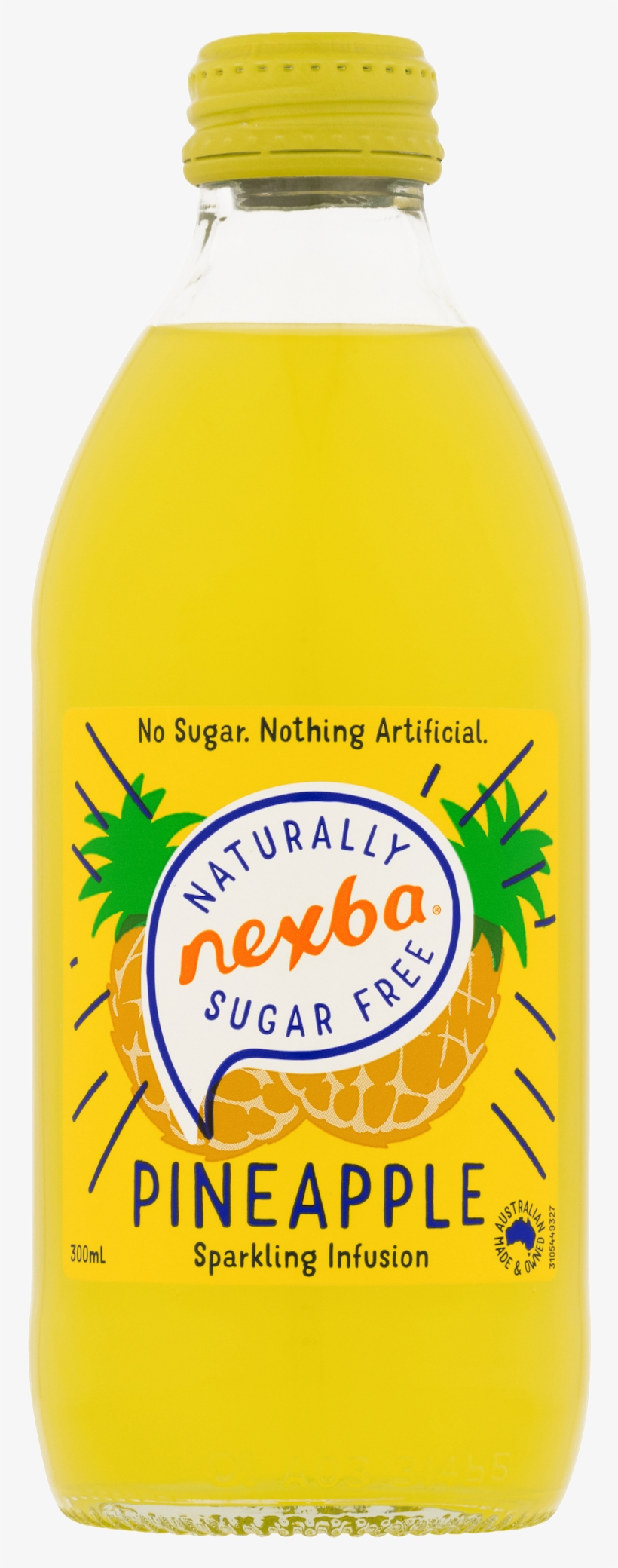 Nexba Naturally Sugar Free Pineapple Soft Drink - 827x1999 PNG Download ...