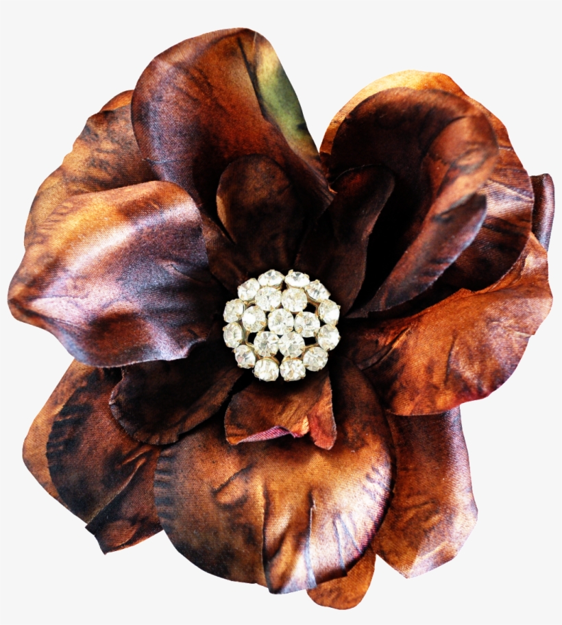 Hand Painted Brown Realistic Flower Png Transparent - Download ...