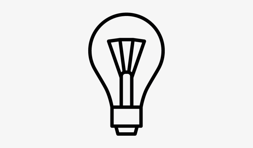 Light Bulb And Filament Vector - Double Filament Bulb Symbol - 400x400 ...