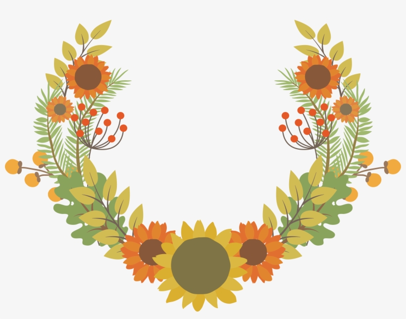 Common Sunflower Autumn - Vector Graphics - 3684x2716 PNG Download - PNGkit