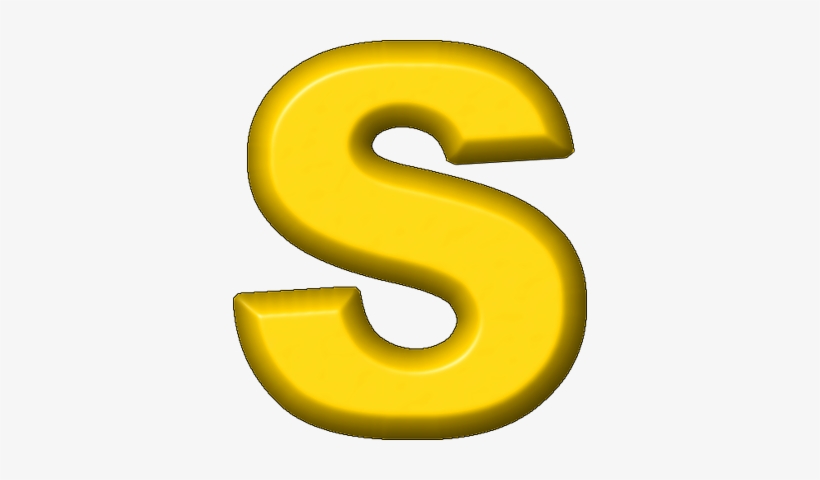 Presentation Alphabets - Yellow Letter S Png - 354x400 PNG Download ...