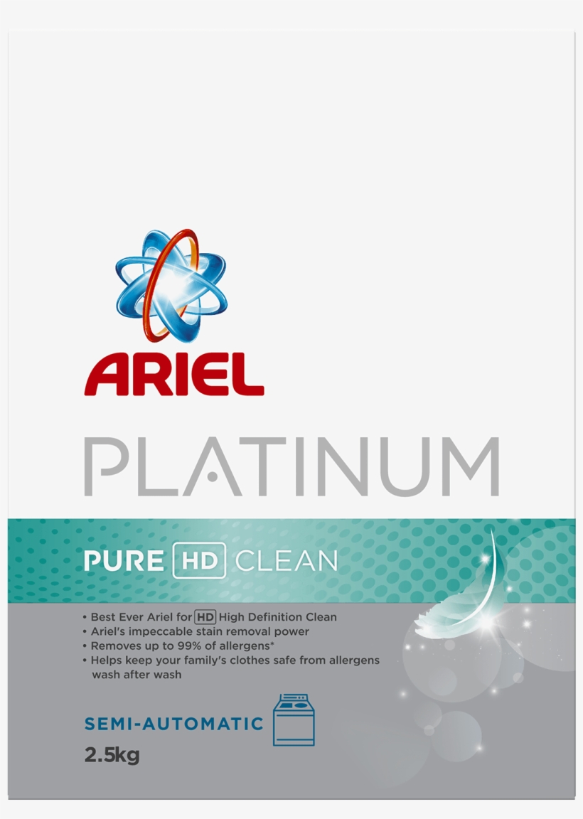 Ariel Platinum Pure Hd Clean Semi-automatic Washing - Ariel Matic Front ...