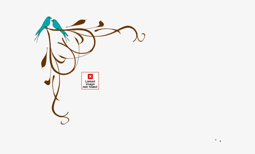 Original Png Clip Art File Teal Birds In The Corners - 600x416 PNG ...