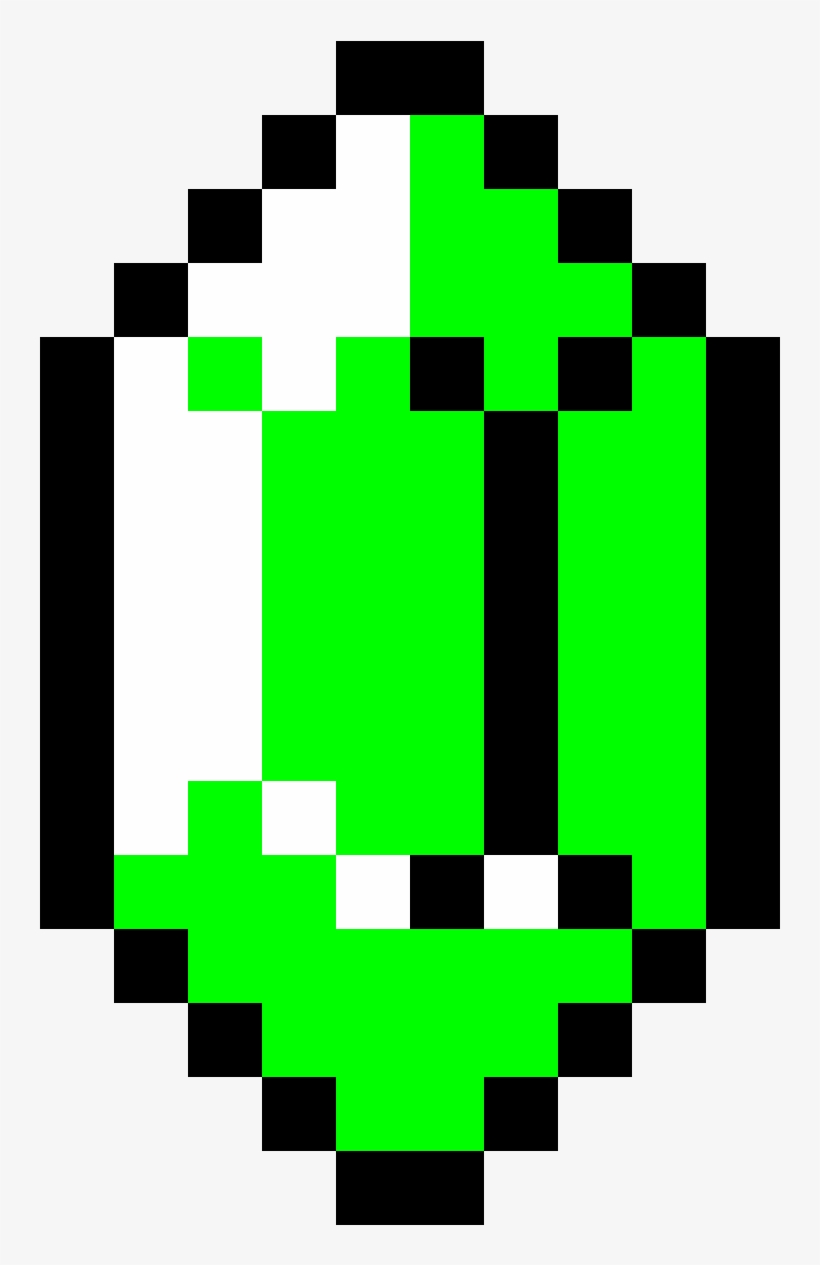 Rupee Goal - Legend Of Zelda Rupee Pixel Art - 1184x1184 PNG Download ...