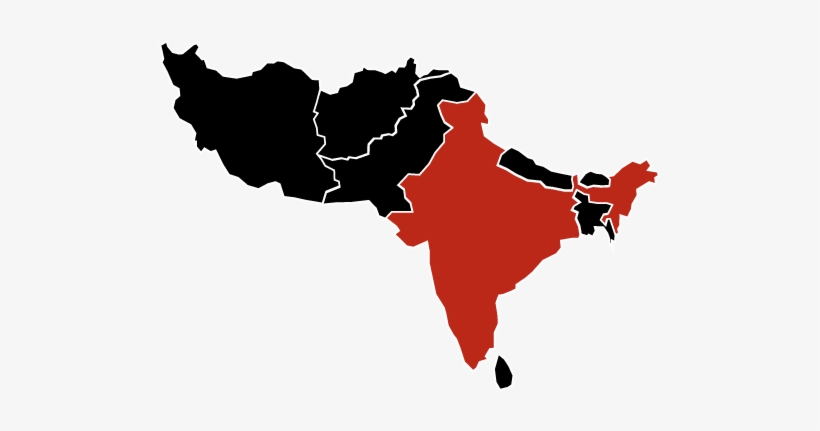 India - Asia Pacific Map Transparent - 501x351 PNG Download - PNGkit