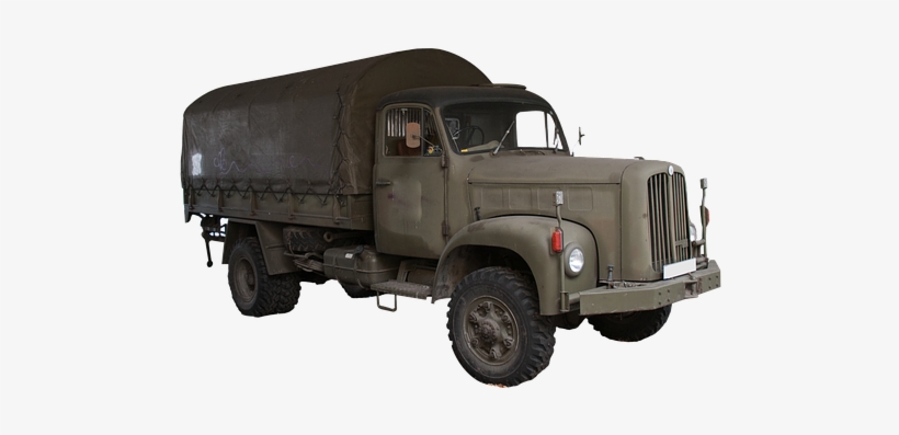 Old, Truck, Military, Vehicle, Transport - Army Truck Transparent ...