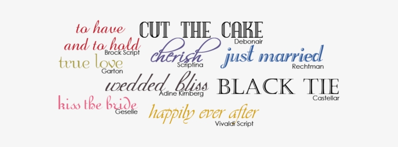 Word Clip Art Wedding Embellishments Scrapbooking Themes - Wedding ...