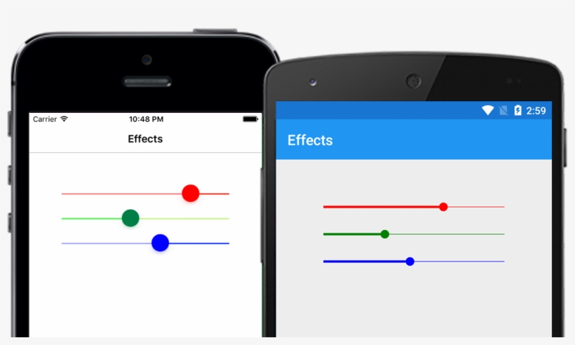1's New Feature Named Effects With The Slider Control - Xamarin Forms ...
