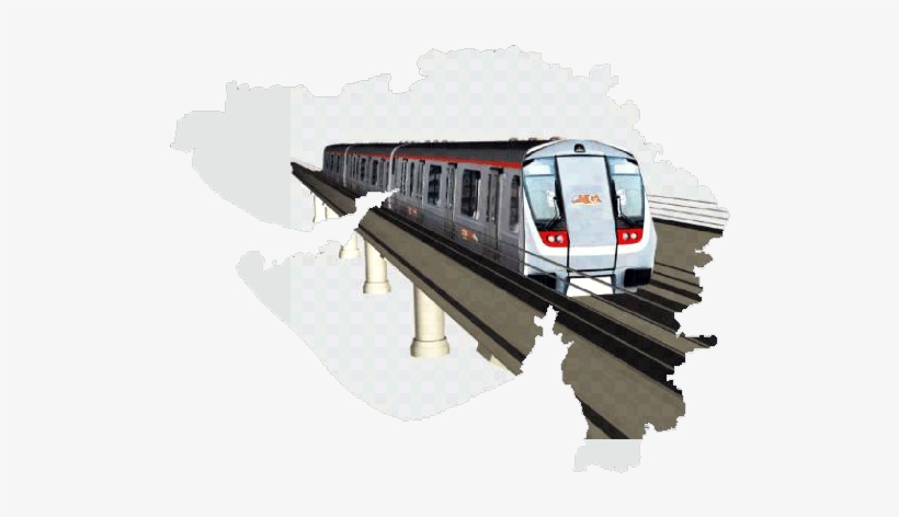 "to Provide Safe, Fast And Eco-friendly Rail Based - Gujarat Metro - 527x392 PNG Download - PNGkit