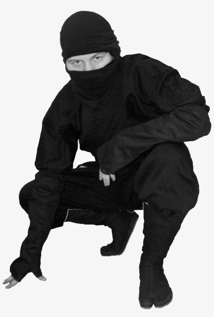 Crouching Ninja - Transparent Background Ninja Png - 2061x2988 PNG ...