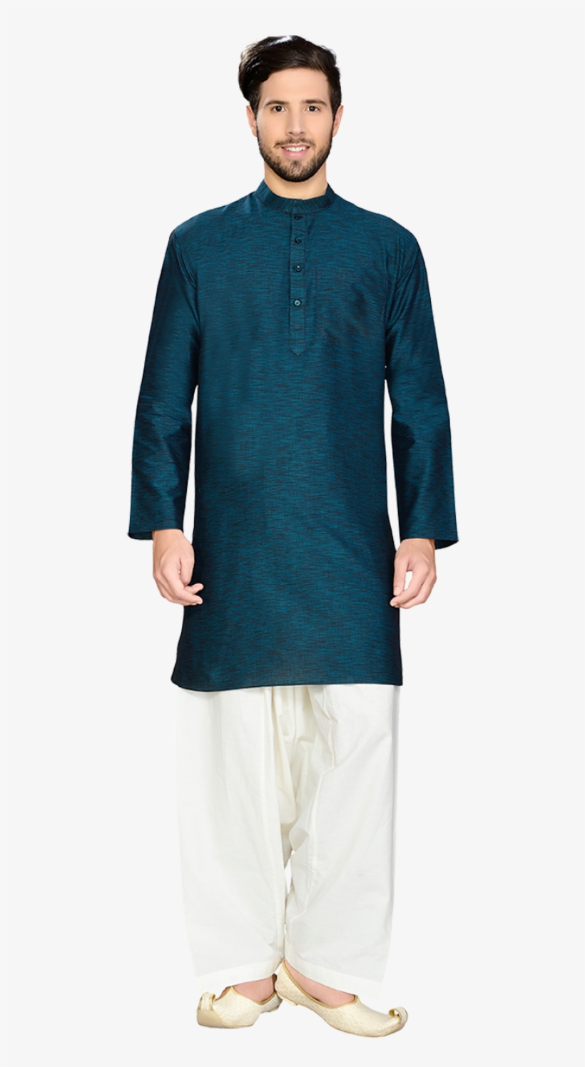 Green Ethnic Kurta - Manyavar Light Kurta - 960x1441 PNG Download - PNGkit
