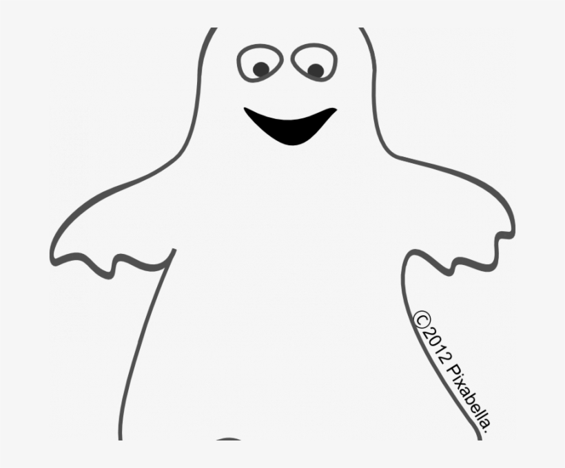 Black And White Ghost Clipart