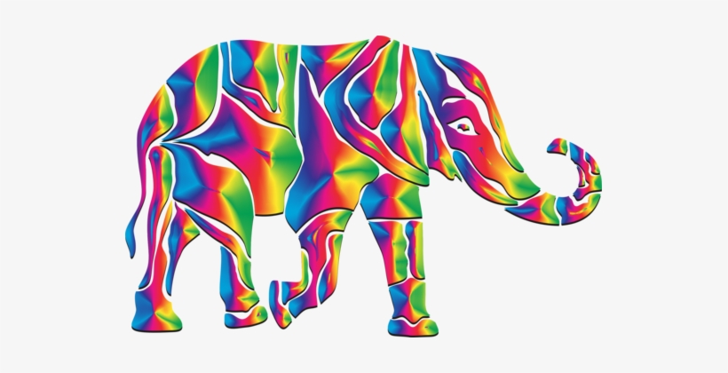 Indian Elephant Line Art Elephants Abstract Art - Elephant - 537x340 ...