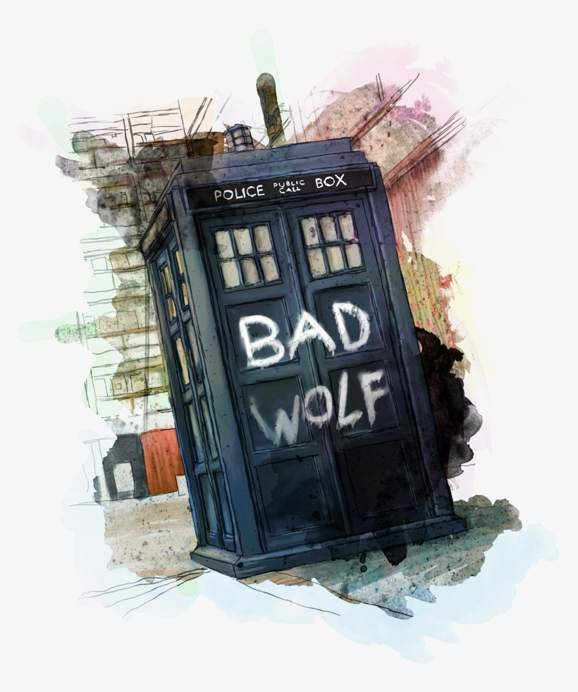 Semi-transparent Bad Wolf Tardis - Still Life - 790x923 PNG Download ...