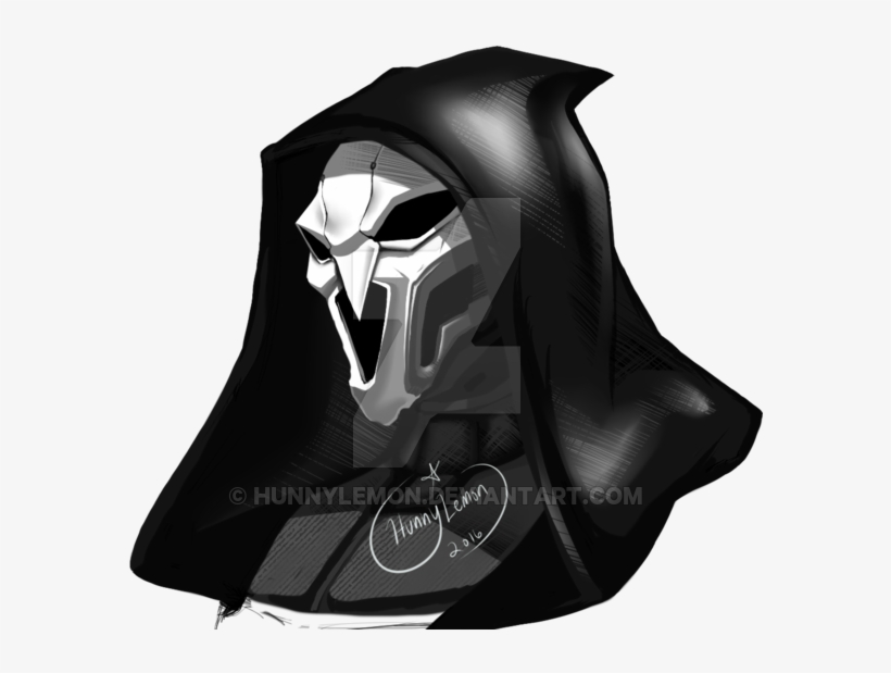 Overwatch Fanart - Reaper Side View Overwatch - 600x546 PNG Download ...