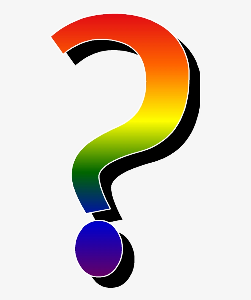 Capitol Pride Of Salem, Oregon - Rainbow Question Mark Png - 496x900 ...