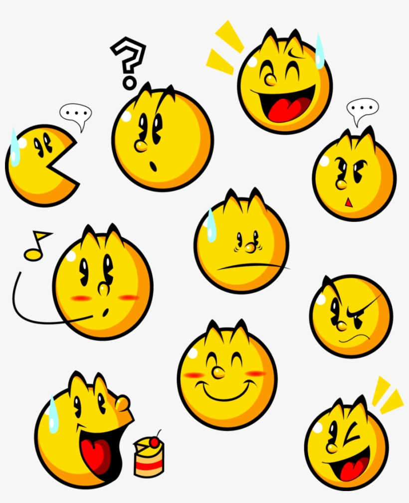Pac - Pac Man Expressions - 900x1064 PNG Download - PNGkit