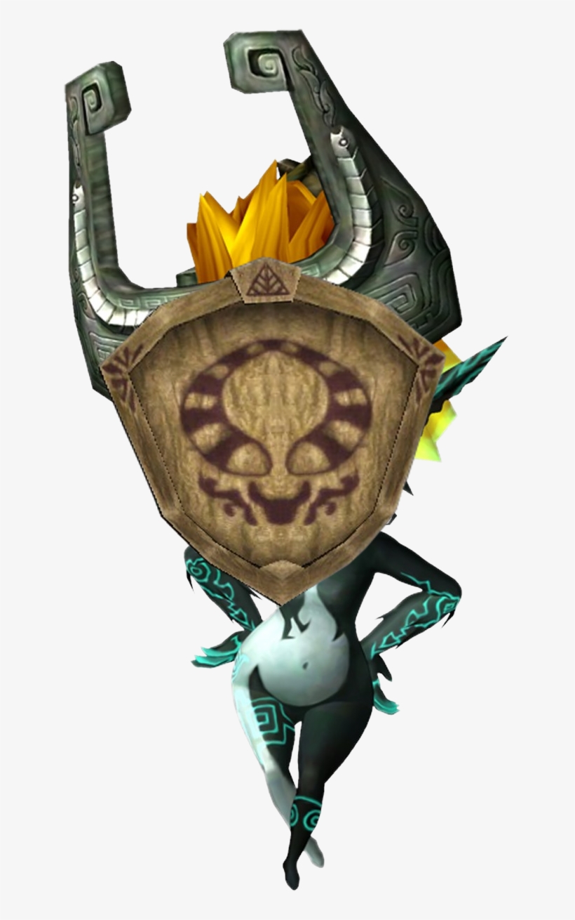 Midna Ordon Shield - Zelda Midna And Link - 637x1230 PNG Download - PNGkit