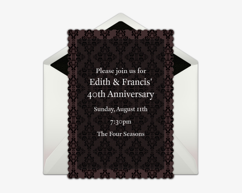 Regal Border Online Invitation - Party - 650x650 PNG Download - PNGkit