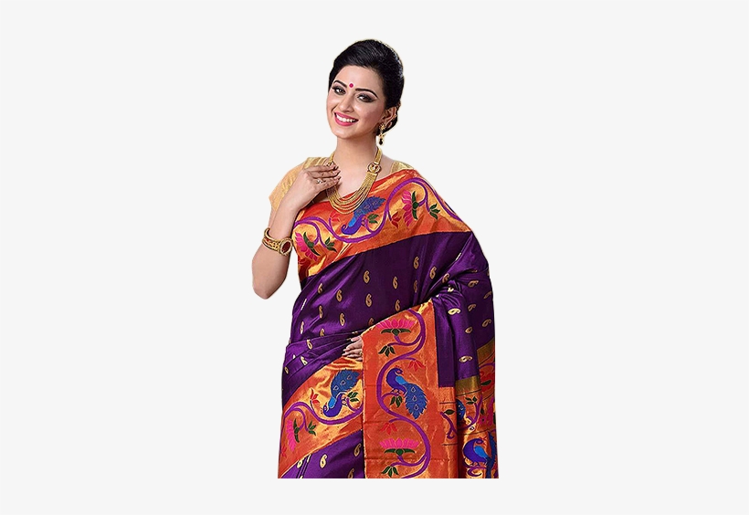 Sarees - New Paithani Sarees Price - 334x493 PNG Download - PNGkit