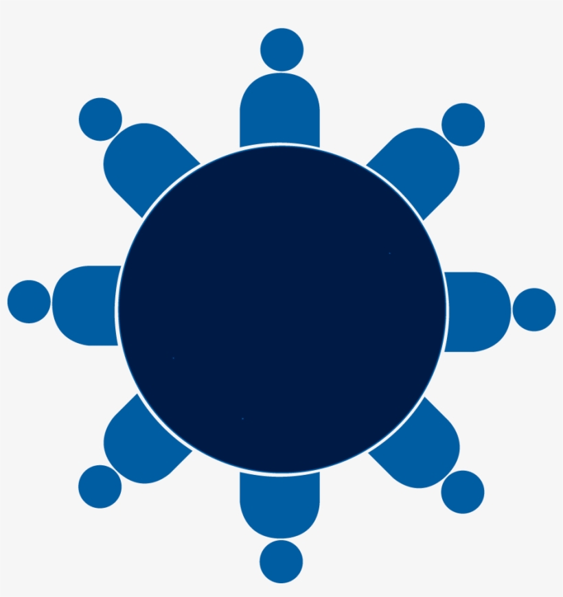 Human Figures Seated Around A Round Table - Roundtable - 1642x1003 PNG ...