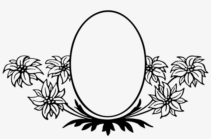 Borders And Frames Picture Frames Flower Floral Design - Clip Art ...