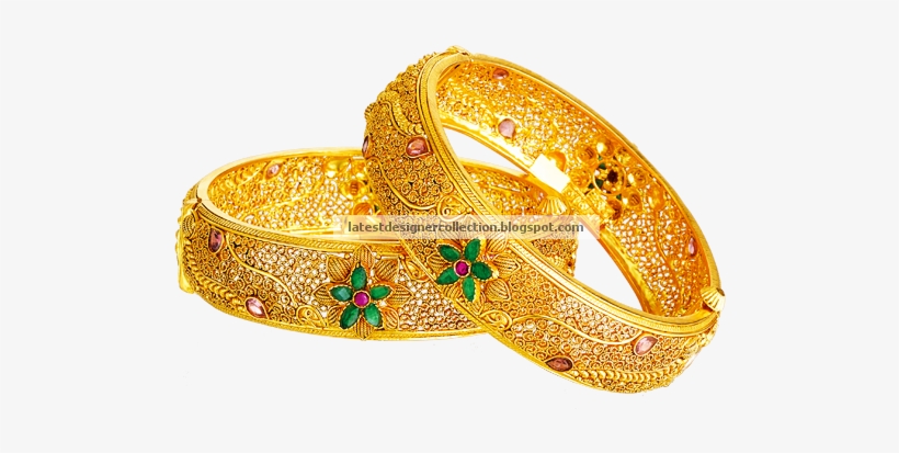 Check Out Gorgeous And Beautiful Gold Ruby Bangles - Jewellery Hd ...